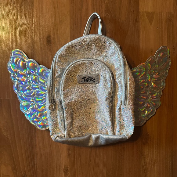 Justice | Accessories | Justice Holographic Glittery Mini Backpack With ...
